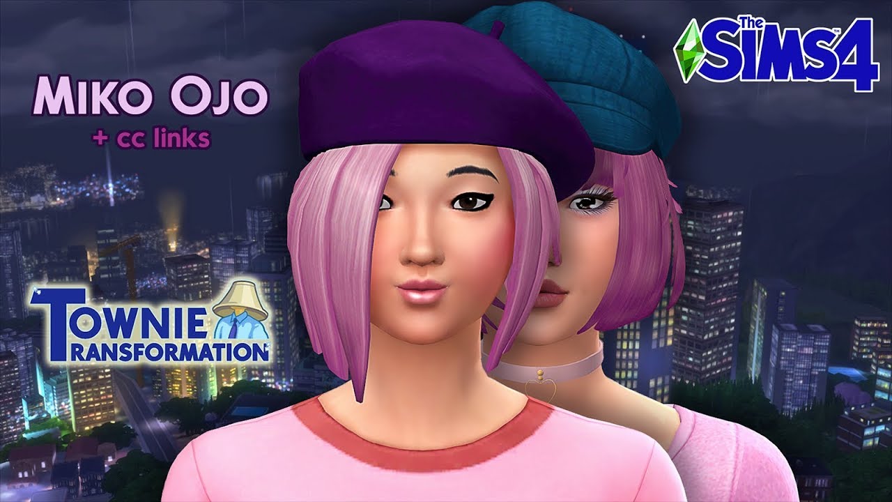 Townie Makeover - Miko Ojo - The Sims 4 - YouTube