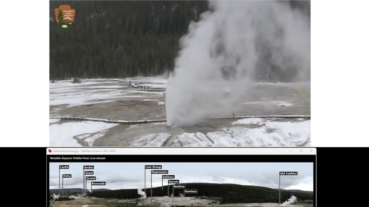 Yellowstone Geysers - Live - December 28th 2024 - YouTube