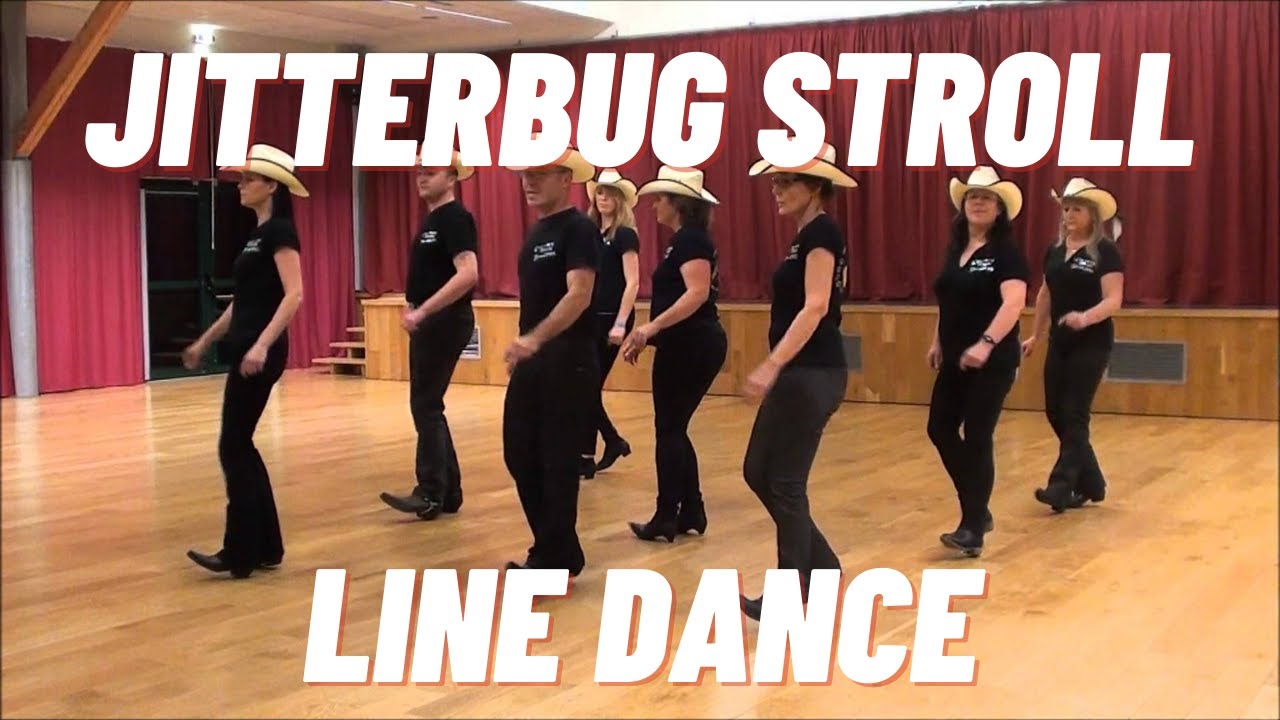 Jitterbug Stroll | Line Dance | Walk through | Dance & Teach - YouTube