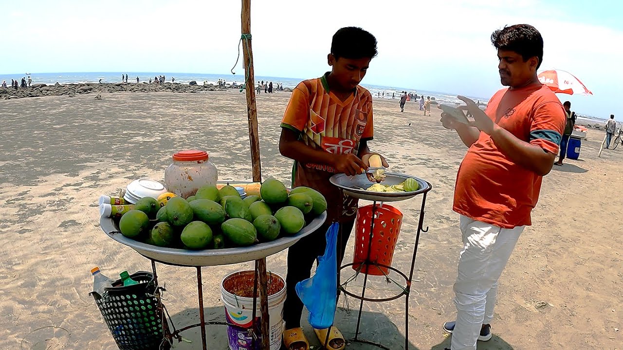 Beach mango pickles | mouth-watering taste - YouTube