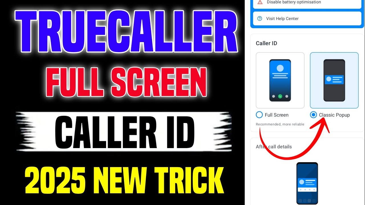 TRUECALLER FULL SCREEN CALLER ID SET NAHI HO RHA HAI 2025 | TRUECALLER ...