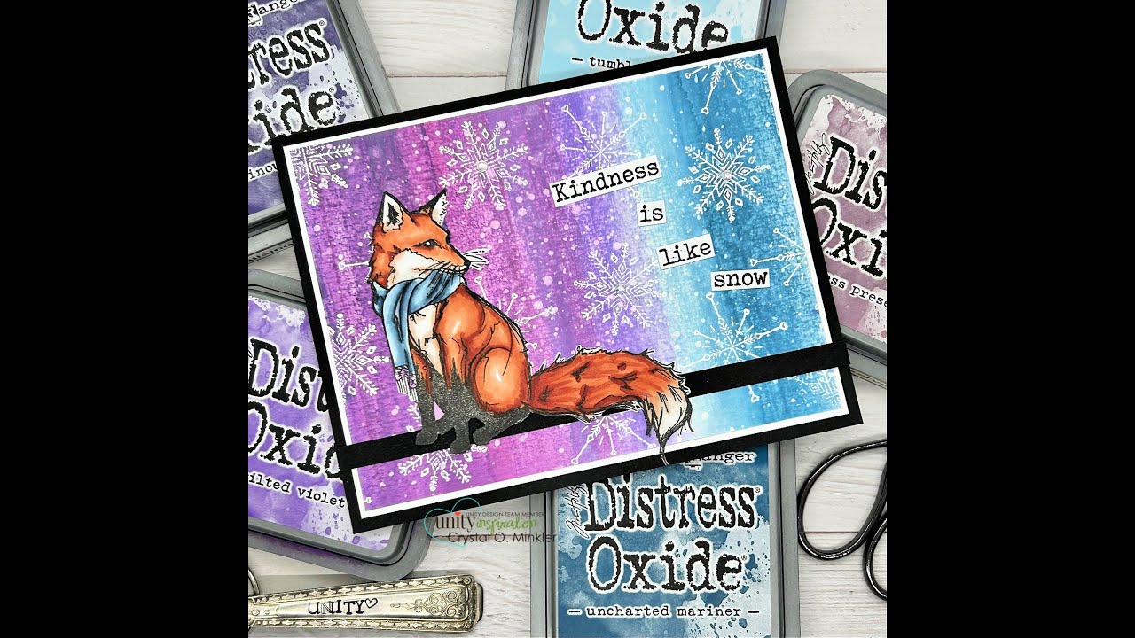 Ink Swipe Technique with Oxides | December Challenge | Kindness Is Like ...