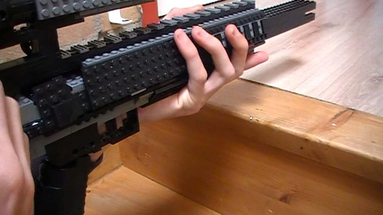 Working lego bolt action sniper rifle v3 - YouTube