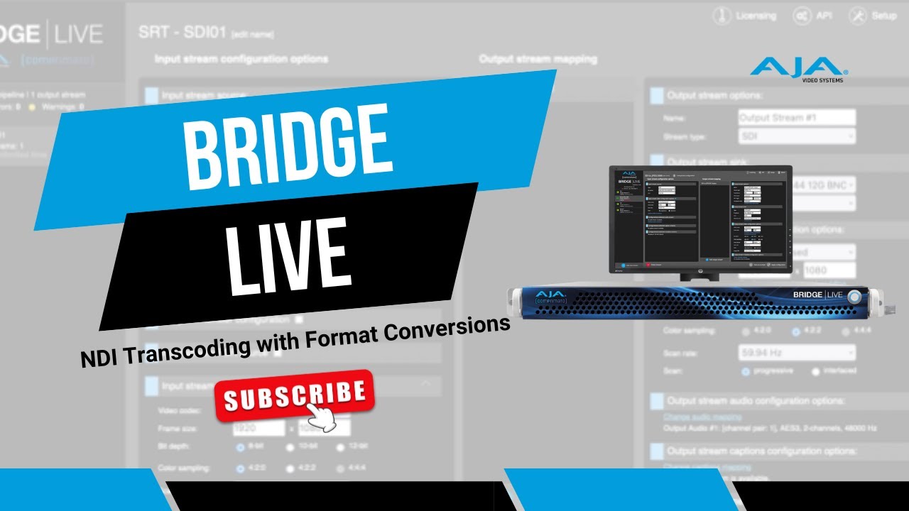 BRIDGE LIVE | NDI Transcoding with Format Conversions - YouTube
