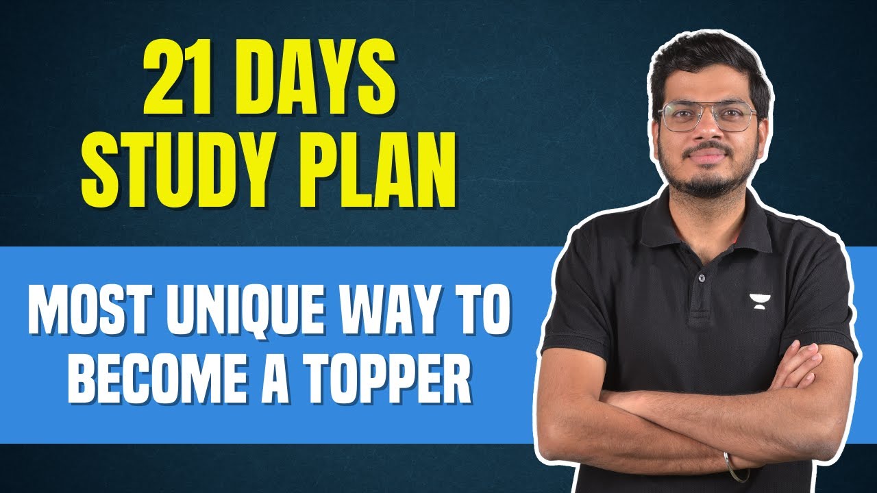 Try It For 21 Days | The Most Unique Way to Study for Exams | JEE 2023 ...