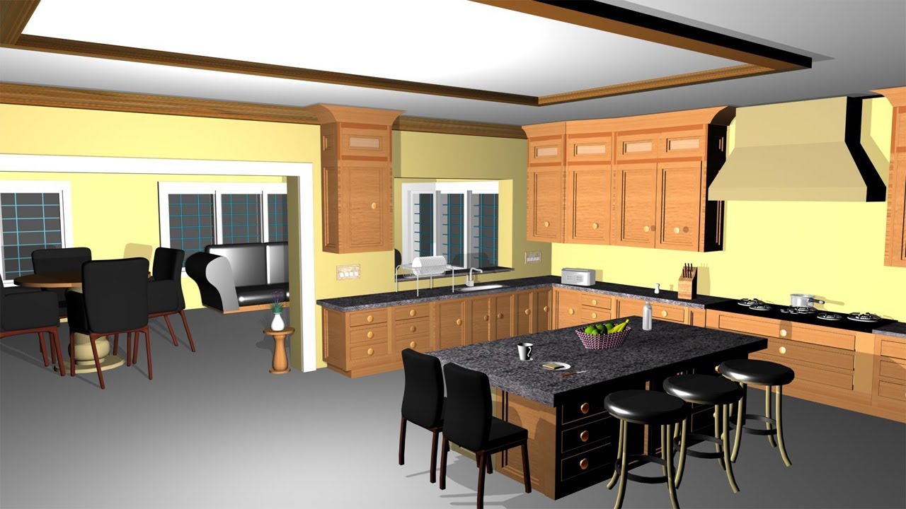 3ds max Kitchen modeling tutorial 3d max Part 04 kitchen modeling 2017 ...