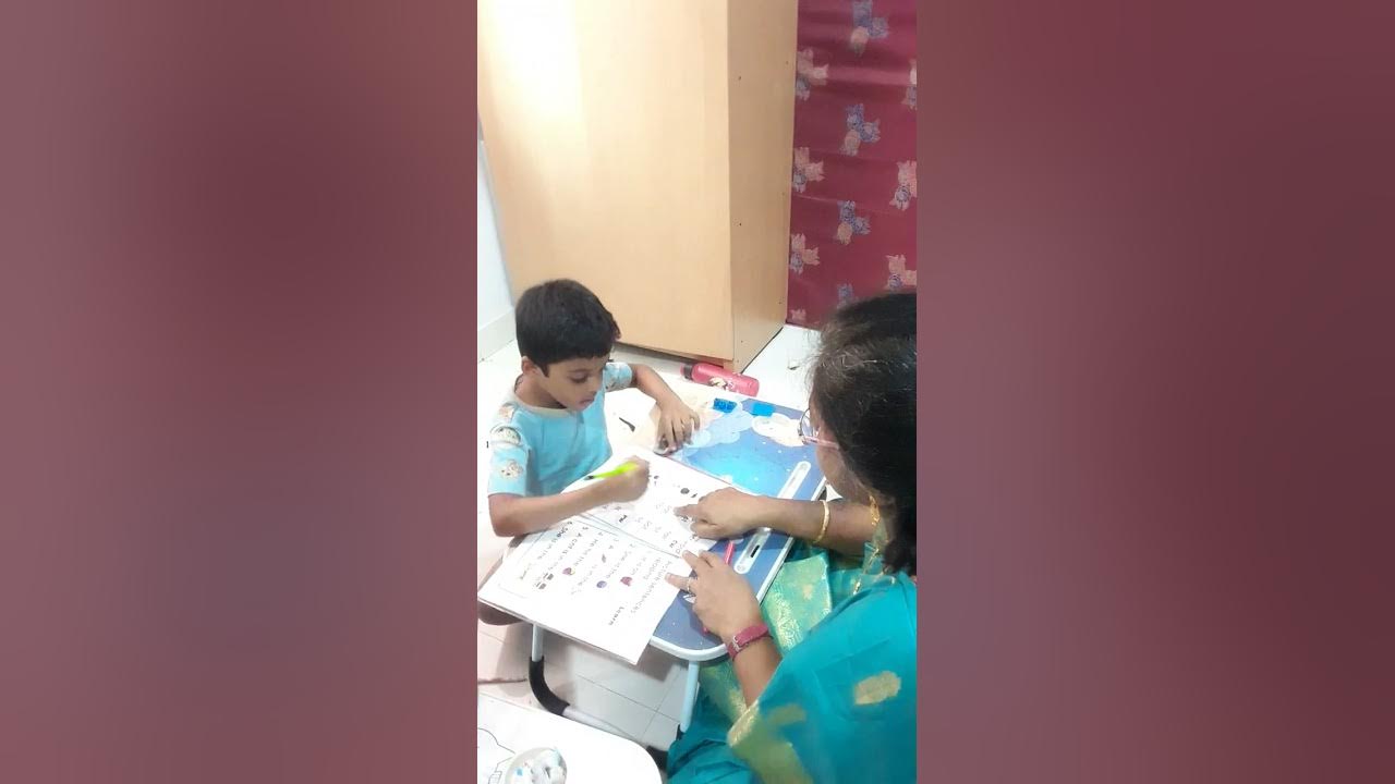 Teaching Reading to my student who is in UKG@Saraswathi Online Home Tutor-Chennai - YouTube