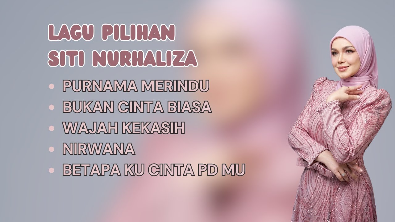 Lagu Pilihan - Lagu Populer - SITI NURHALIZA FULL ALBUM - YouTube