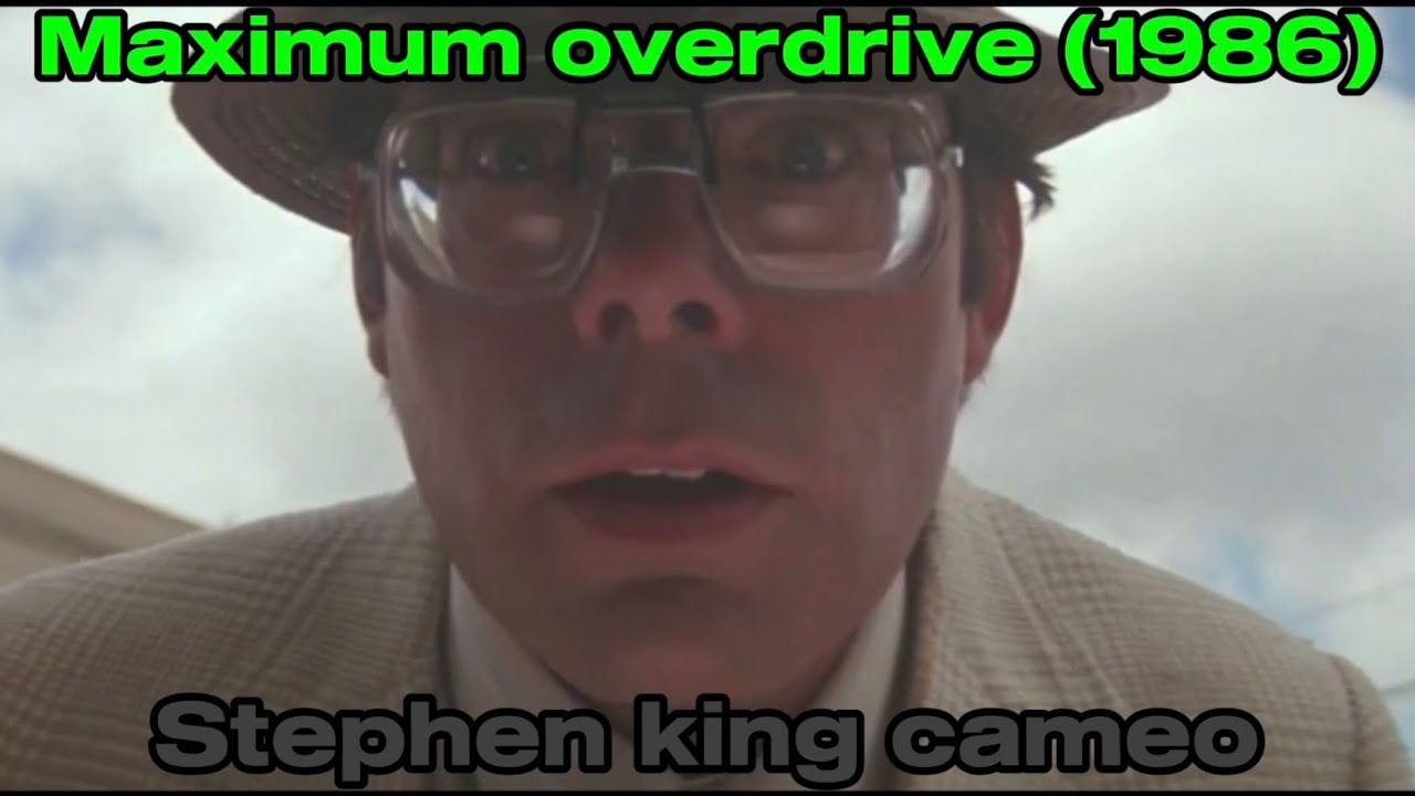 Maximum overdrive (1986) Stephen king cameo - YouTube