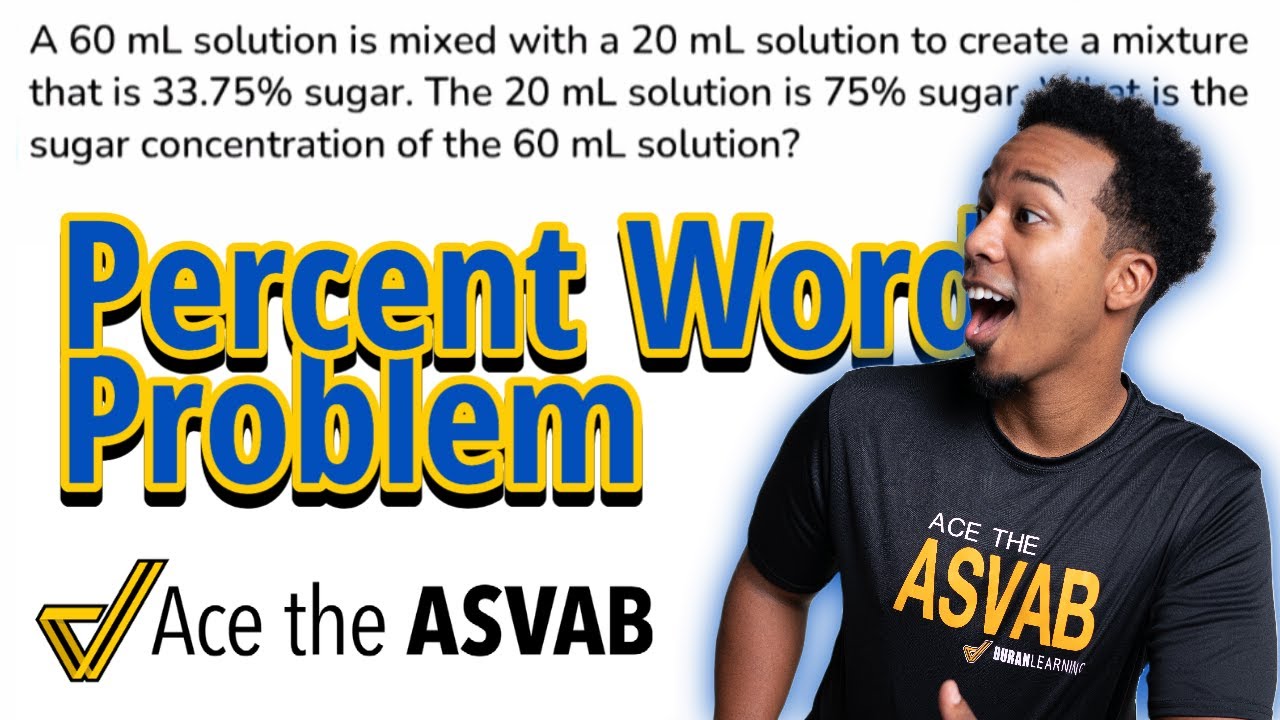 ASVAB Arithmetic Reasoning - Percent Word Problem (Practice Test ...