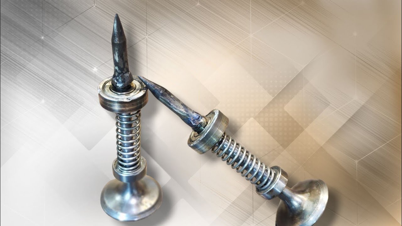 Making professional automatic Center Punch by Engine valves - YouTube