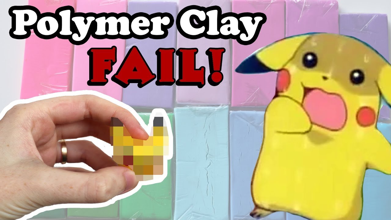 TRYING POLYMER CLAY FOR THE FIRST TIME - Ends in Pikachu fail! Artist ...