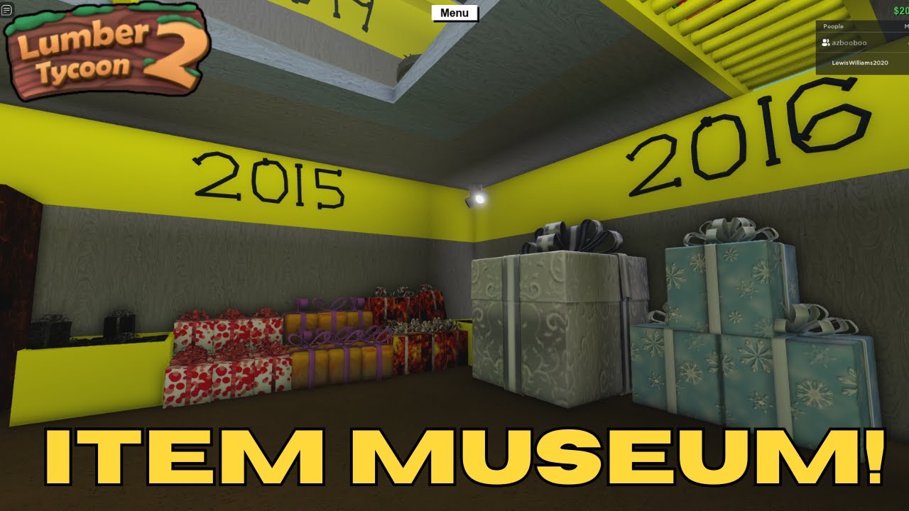 Roblox - Lumber Tycoon 2 Item Museum Tour! - YouTube