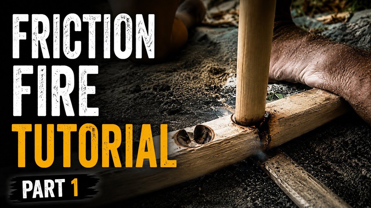 Friction Fire Tutorial - Bow Drill Part 1 - How to Make a Bow Drill Set ...