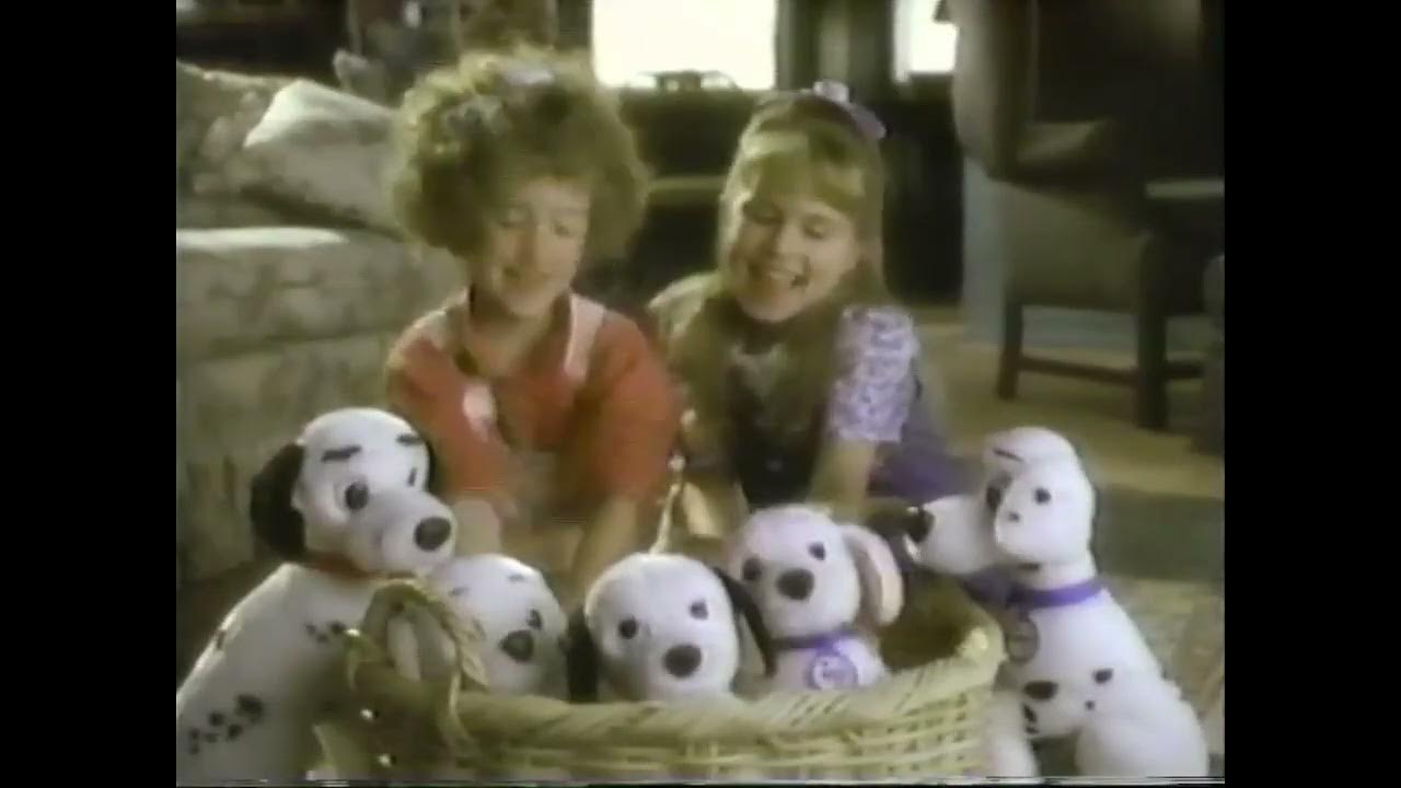 1991 Disney 101 Dalmatians Mattel Plush Toys Commercial - YouTube