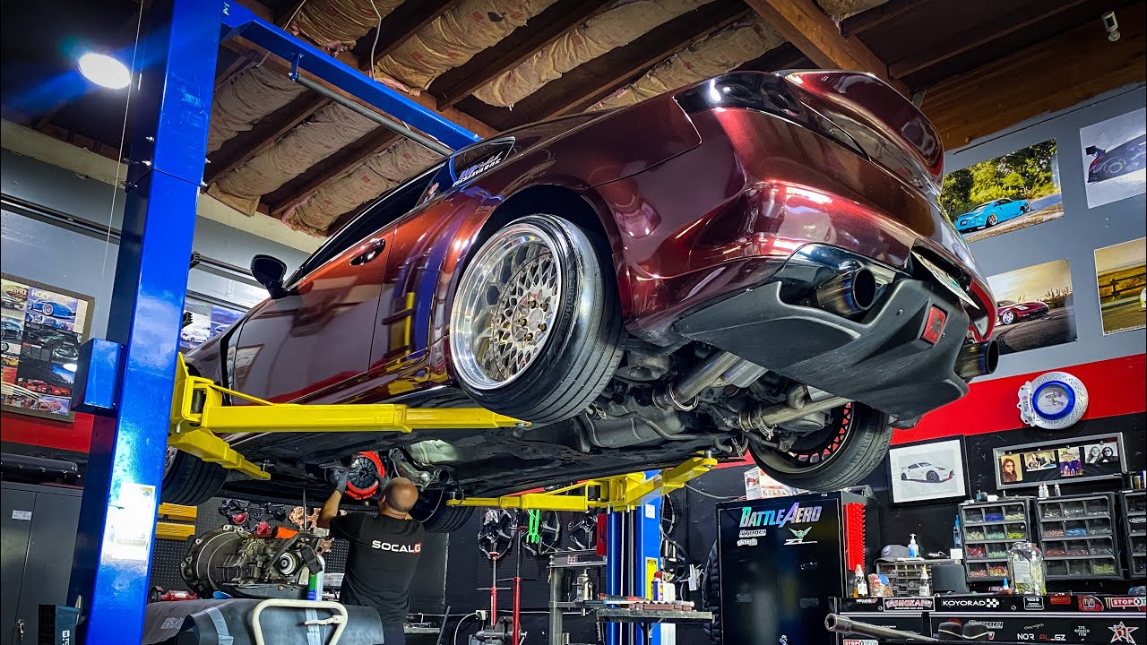 G35 with 350z stage 3 clutch and light weight flywheel install - YouTube