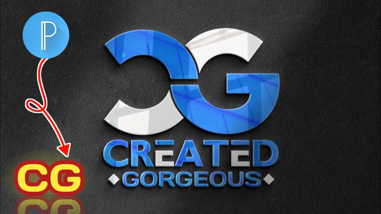 Make/Creative C G 3D Professional Logo Design | Use PixelLab /Photopea ...