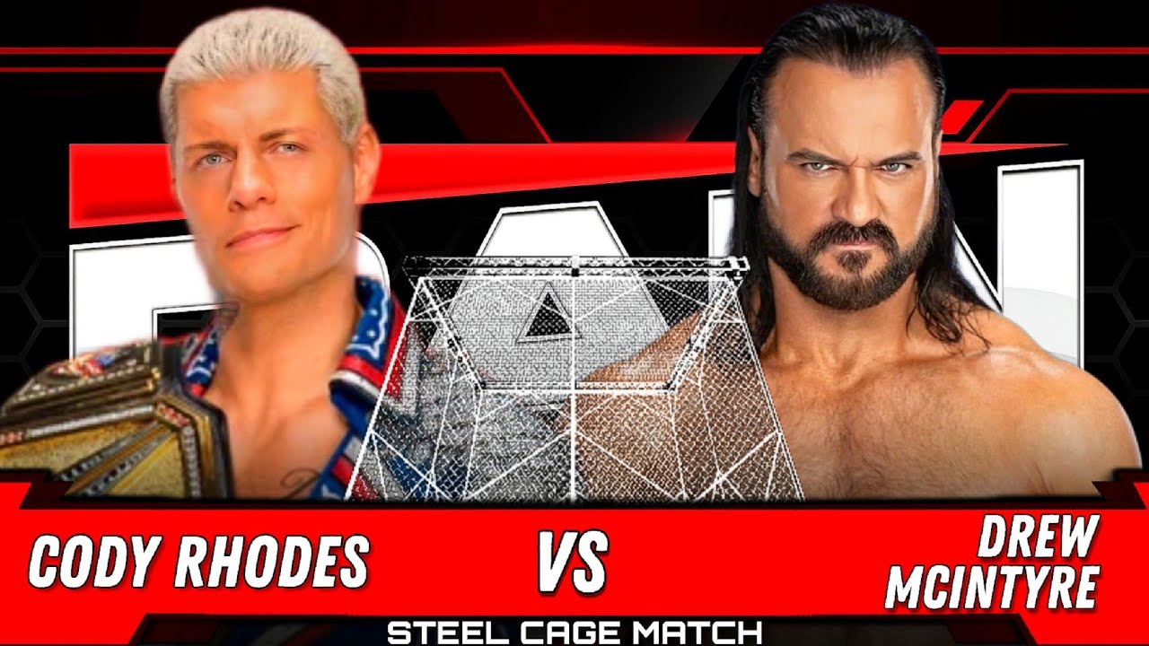 Cody Rhodes vs. Drew McIntyre - Steel Cage Match | WWE Raw Highlights ...