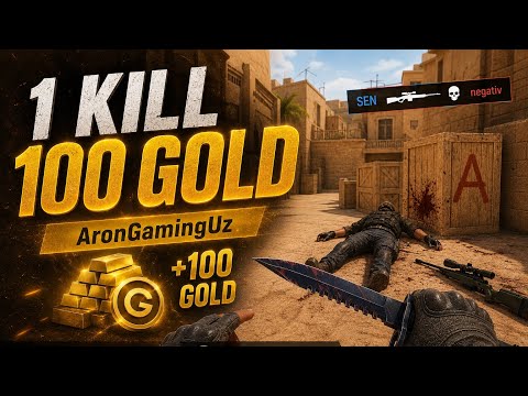 1kill = 100Gold / Standoff 2 / AronGamingUz / Uzbekistan 