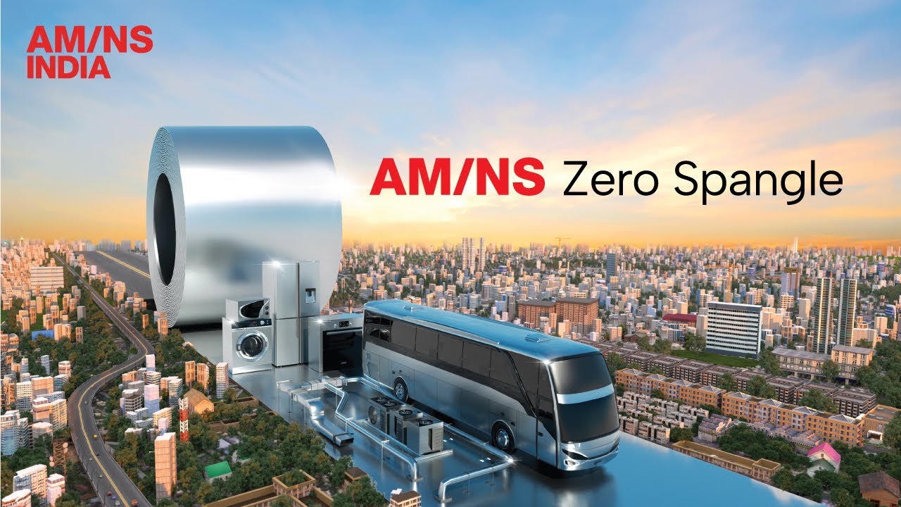 AM/NS Zero Spangle Skin-Passed Galvanised Steel (30secs) - YouTube