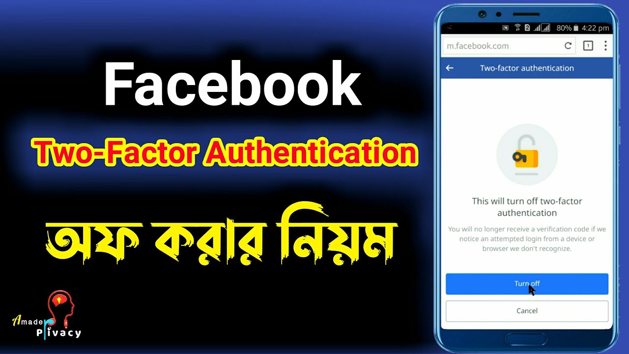 How To Turn Off Facebook Two Factor Authentication Fb 2 Step