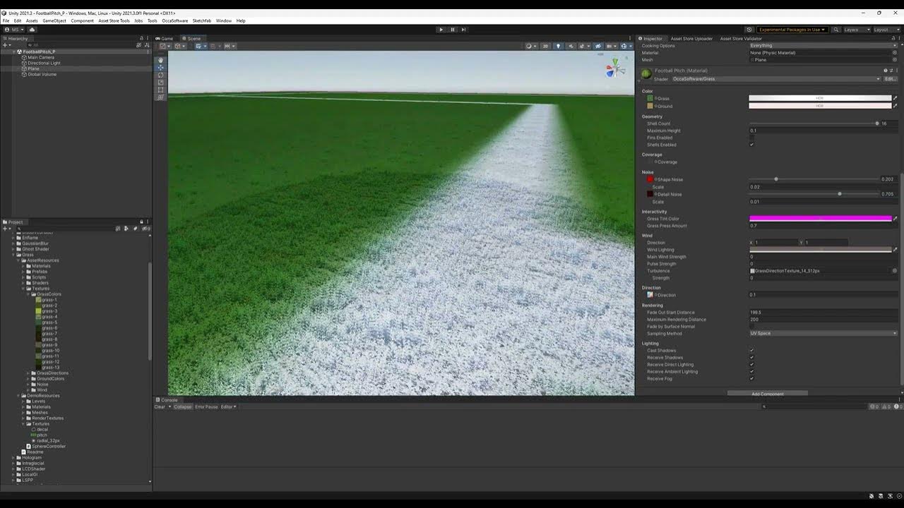 Fluff: Repurposing fur algorithms for grass rendering in Unity - YouTube