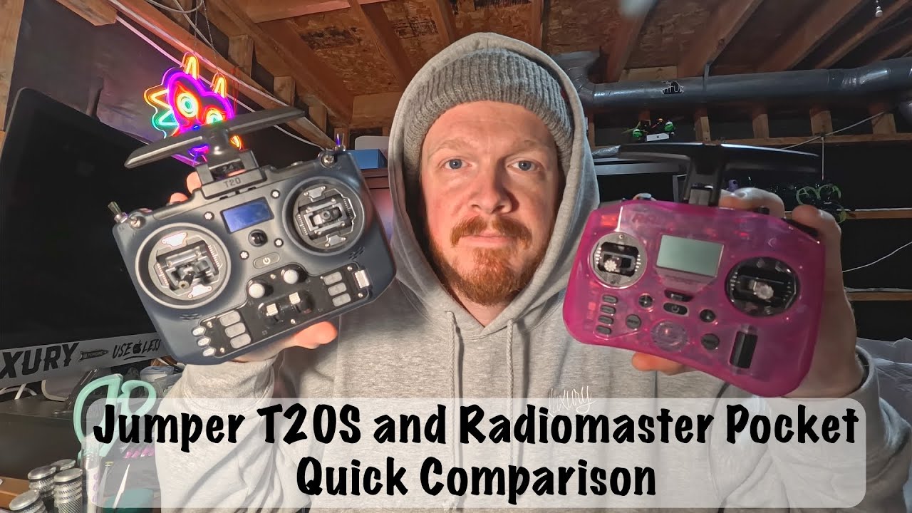 Jumper T20 and Radiomaster Pocket Size Comparison - YouTube