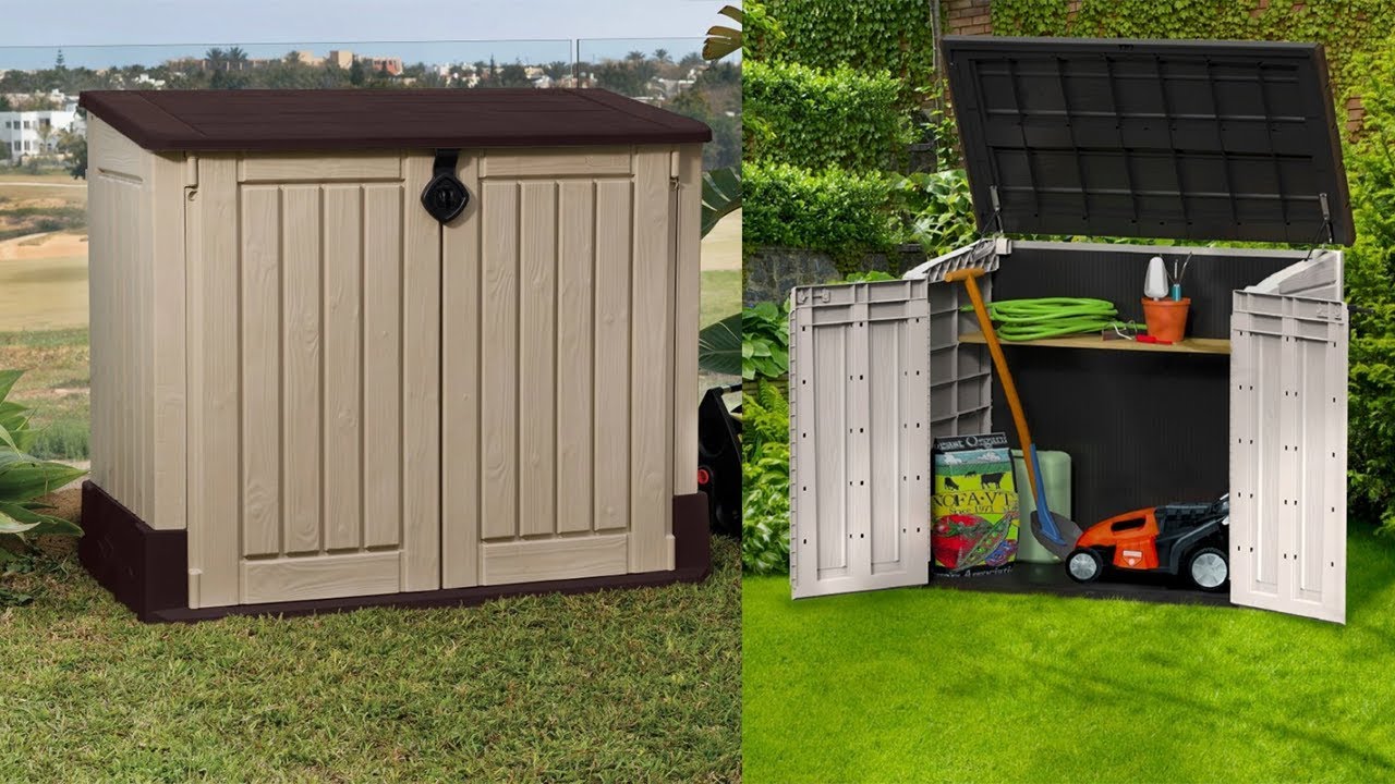 Outdoor Storage Cabinet Shed Patio Furniture Garden Tool Utility ...