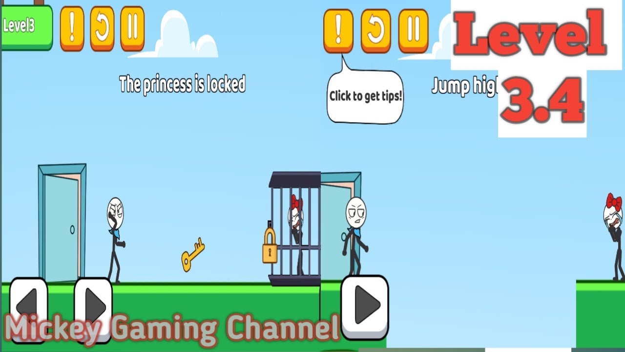 Brave Stickman: Love Rescue Chapter 1 Level 3,4 Gameplay Solution ...