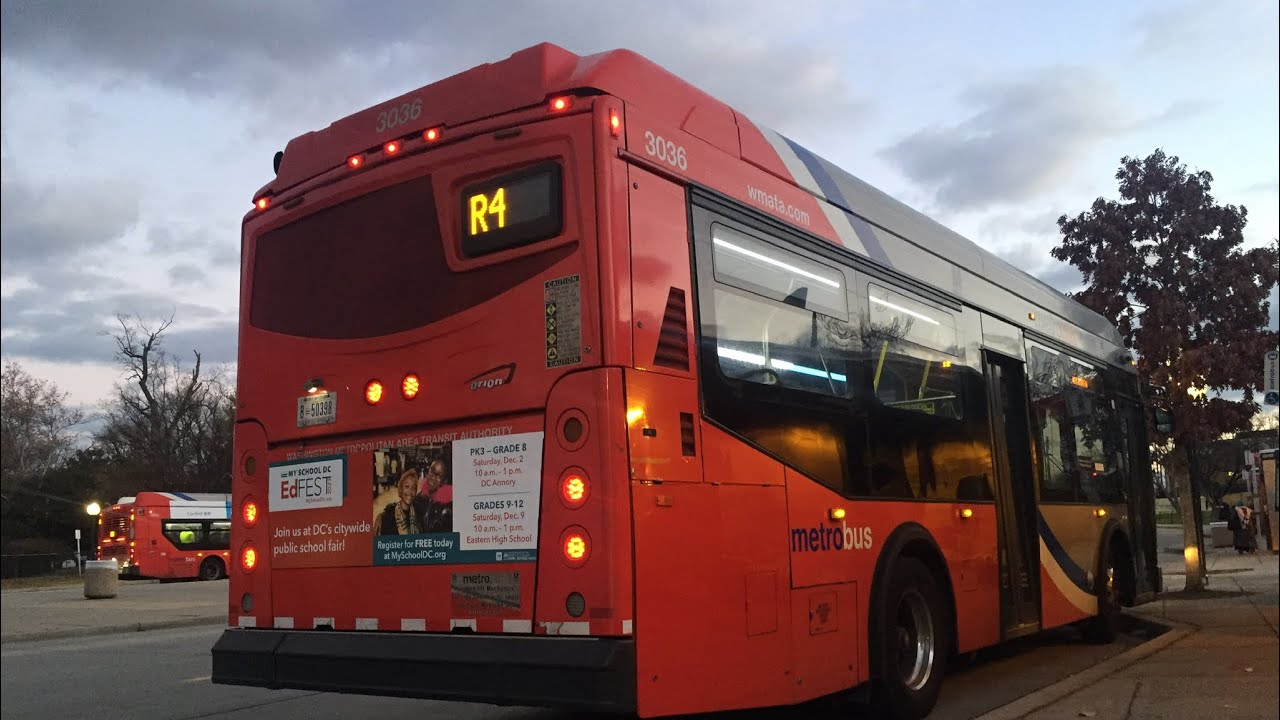 Xclusive!!! WMATA Metrobus: 2012 Orion VII EPA10 BRT #3036 on Route R4 ...