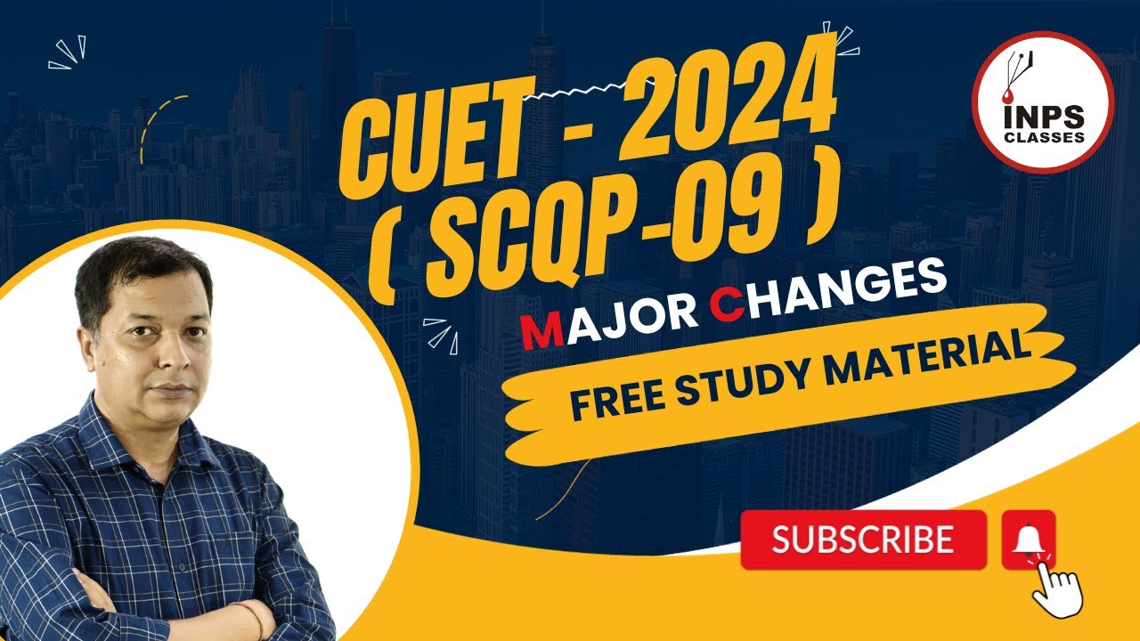 CUET 2024 | Full Information || Major Changes || Free Studymaterial ...
