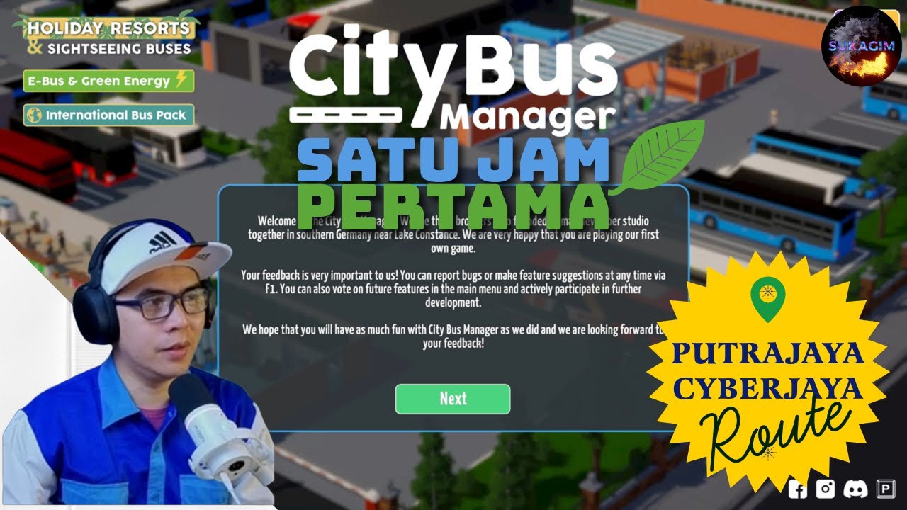 Satu Jam Pertama: City Bus Manager: Putrajaya-Cyberjaya Route! #steam #pcgaming - YouTube