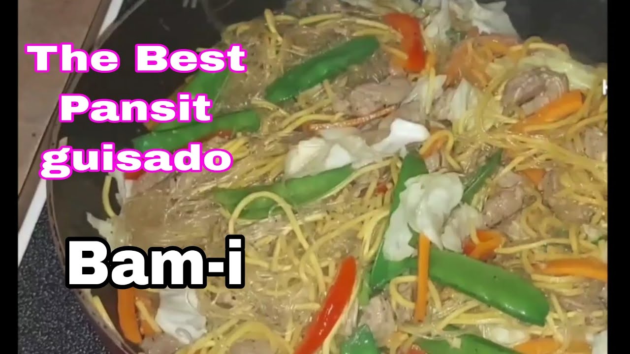 How to cook pansit guisado/Bam-i - YouTube