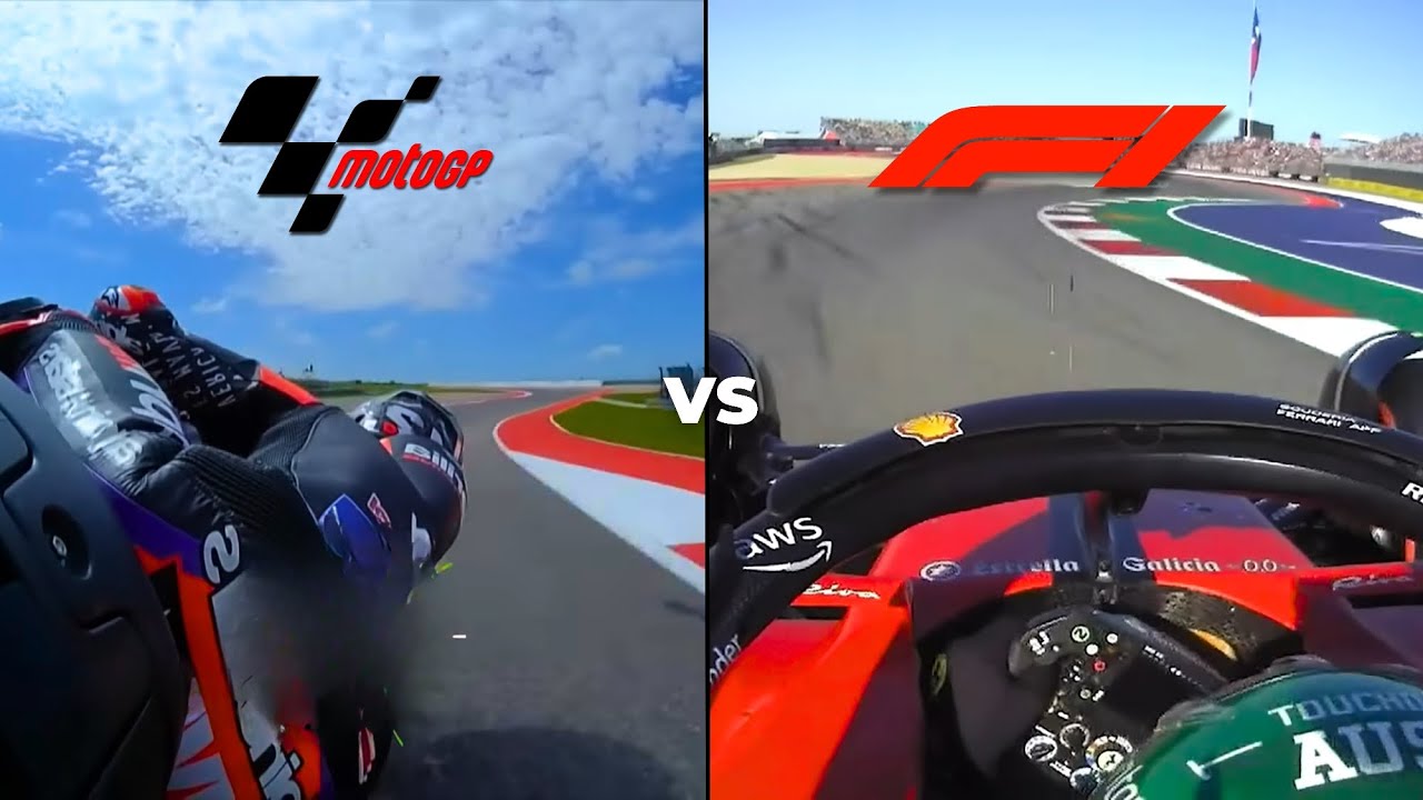How Big is the Gap Between Moto GP and F1 ? (Austin Comparaison) - YouTube