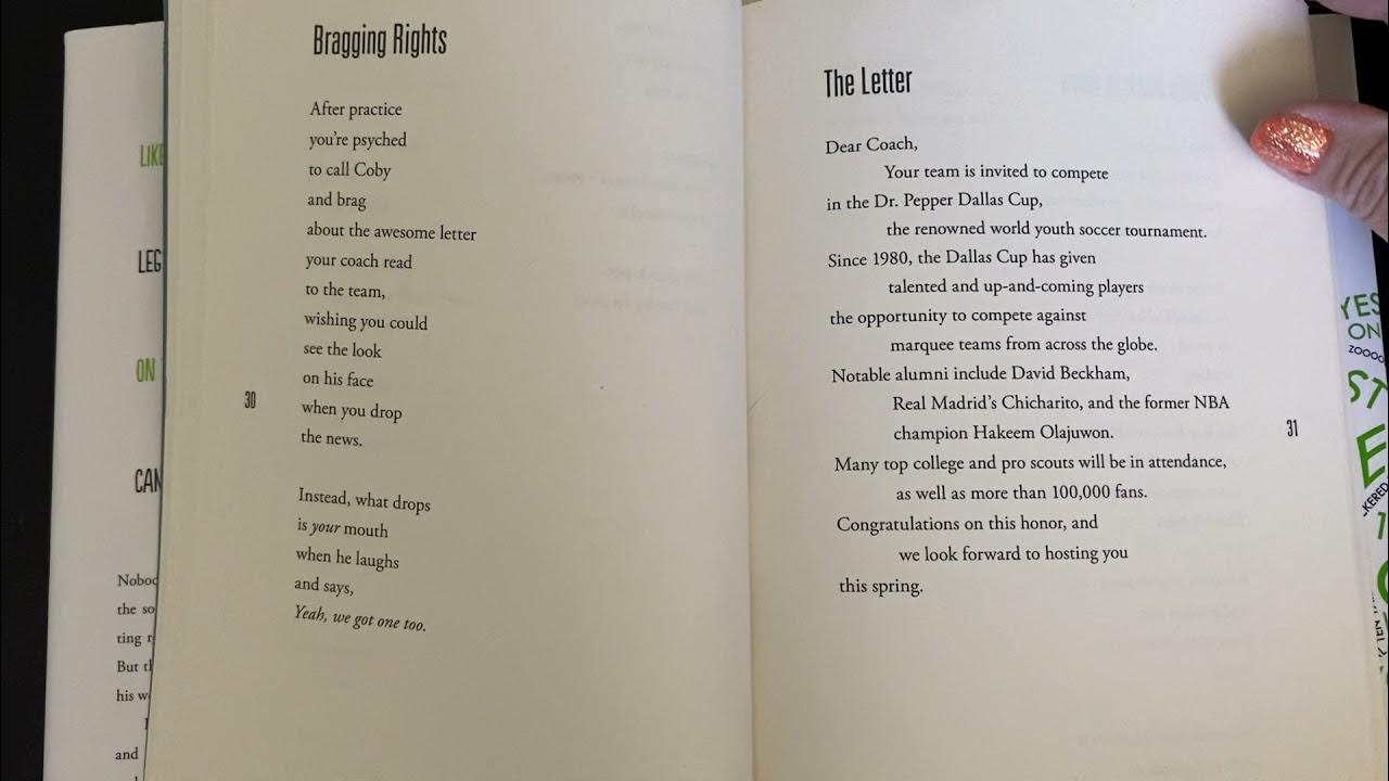 Booked by Kwame Alexander read aloud pages 21-45 - YouTube