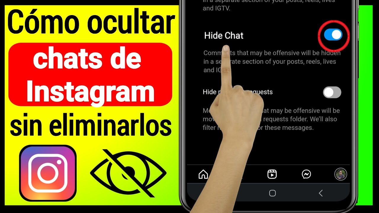 Cómo ocultar el chat de Instagram sin borrarlo (2023) | Cómo ocultar el ...