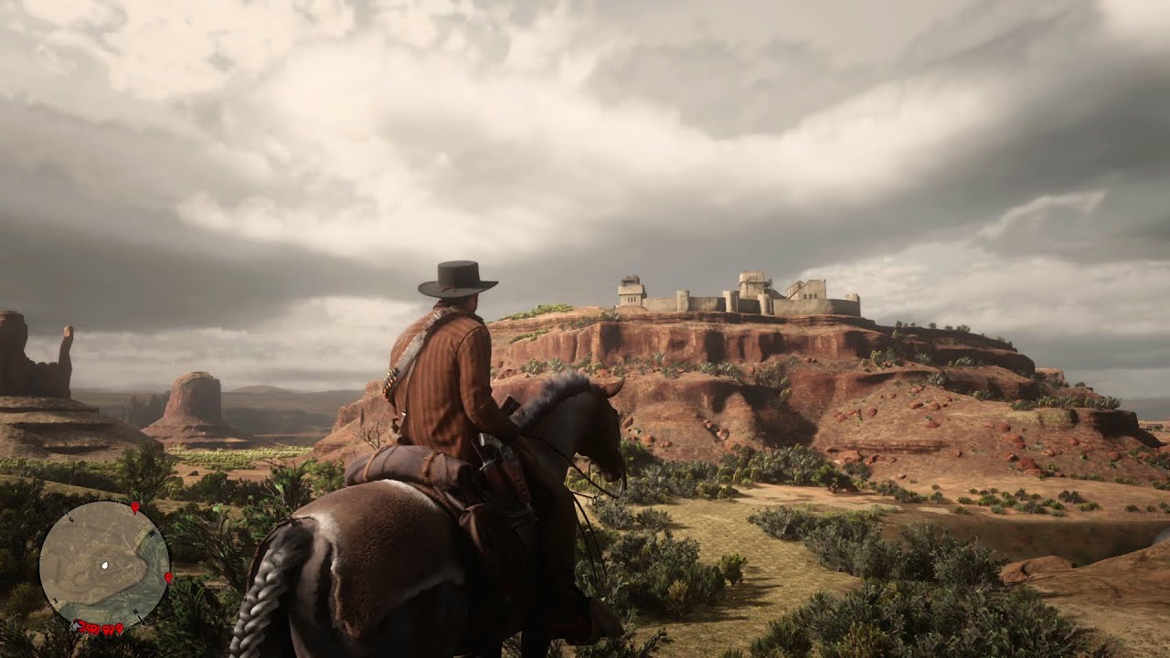 RDR2 - A strange single Castle on the other side of New Austin - YouTube