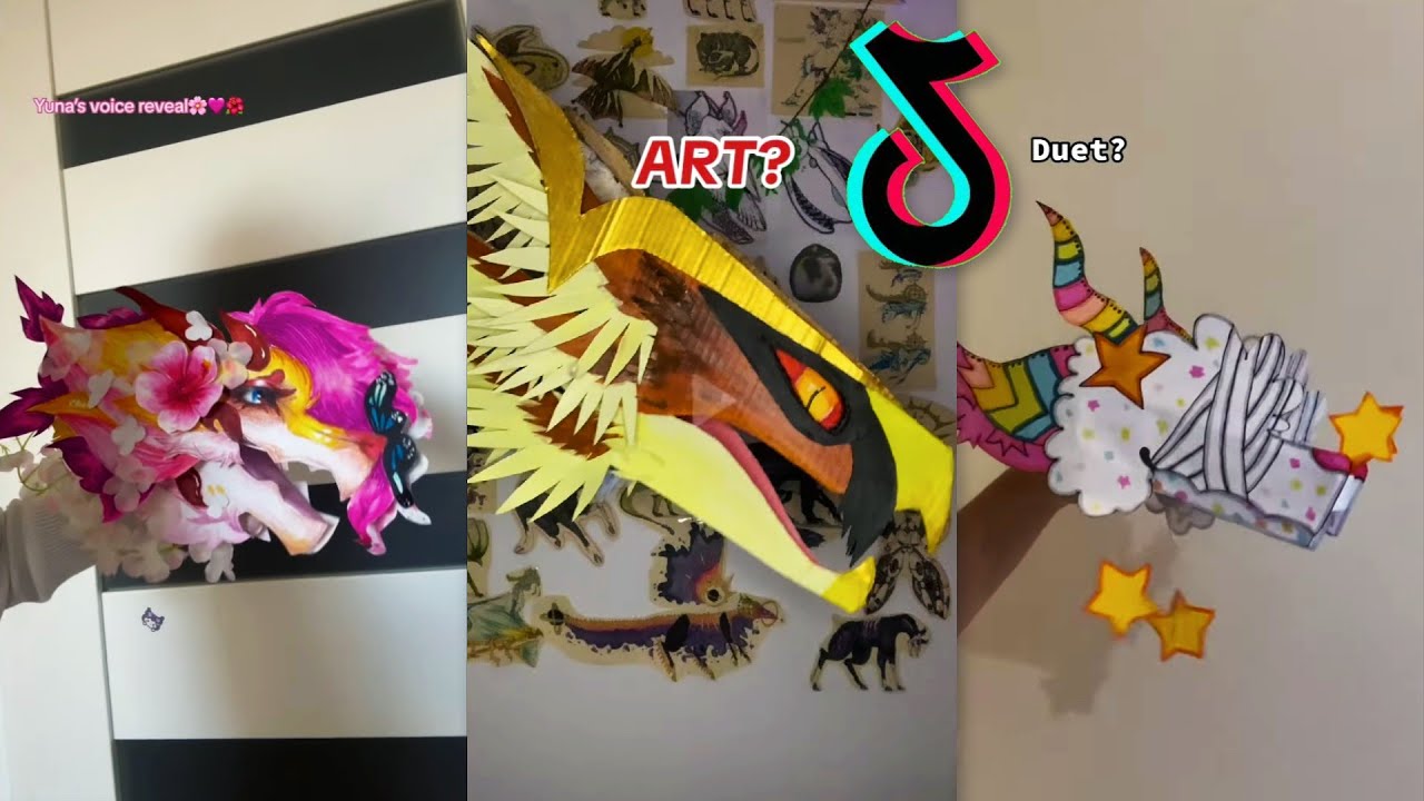 😱 THE UNBELIEVABLE Paper Dragon 🔥Dragon Puppet Compilation😍 #393 - YouTube
