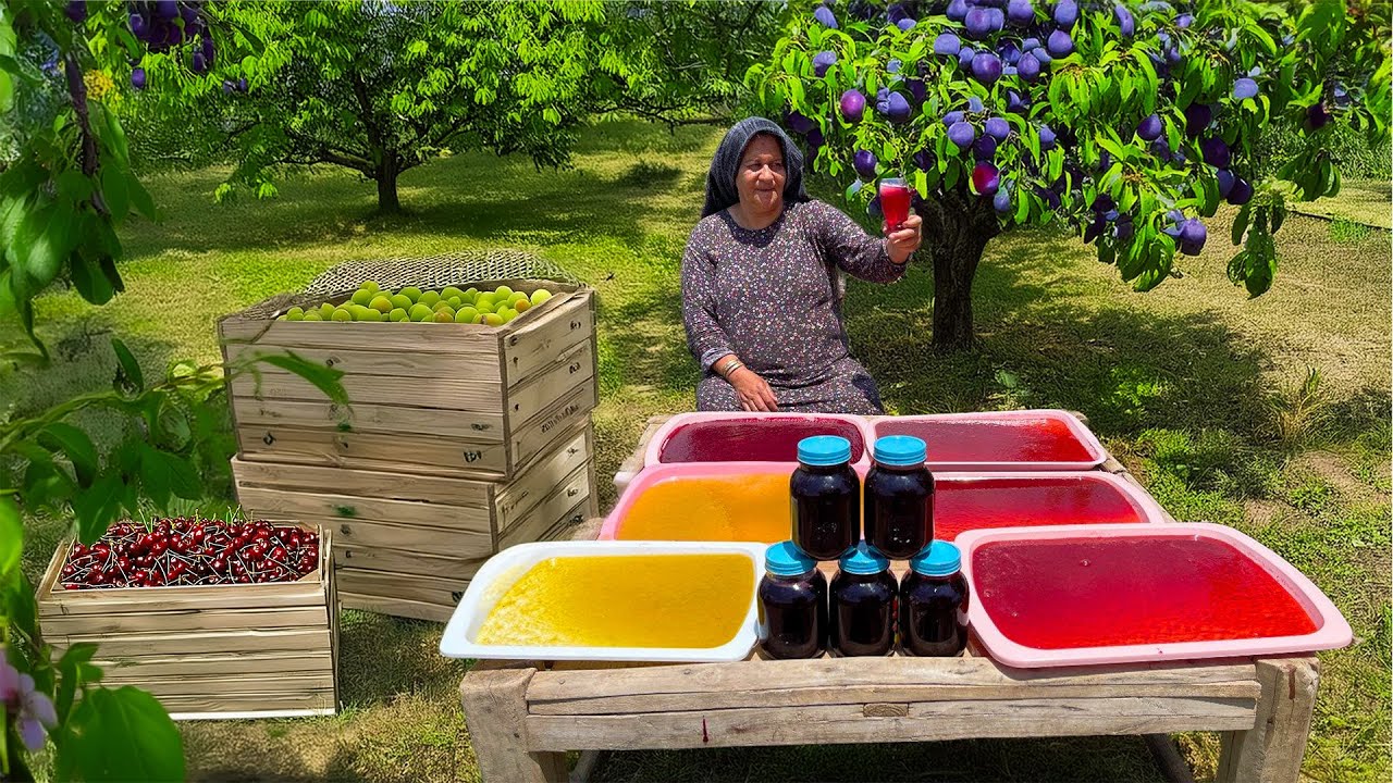 🍹Two flavors, one fruit🍒. Preparation of Fruit leather and long-lasting ...