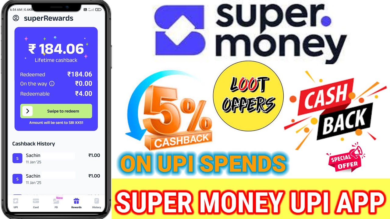 Super Money App Se Paise Kaise Kamaye || Super Money App Se Cashback ...