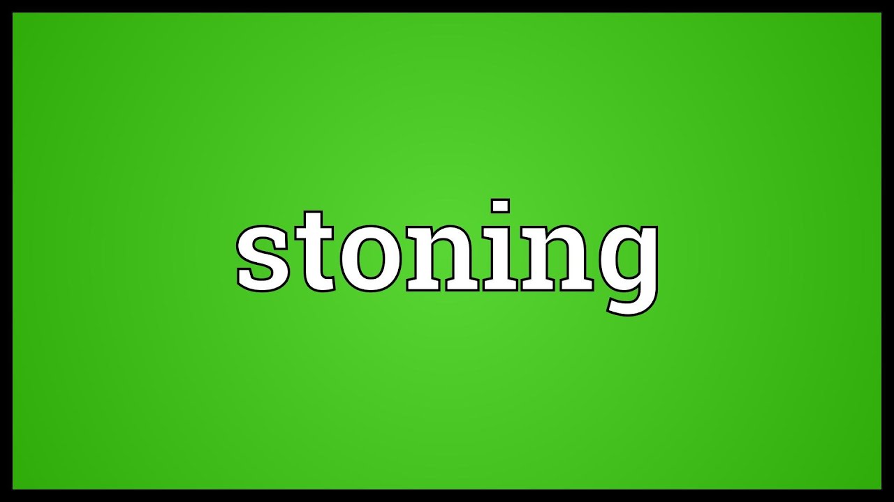 Stoning Meaning - YouTube