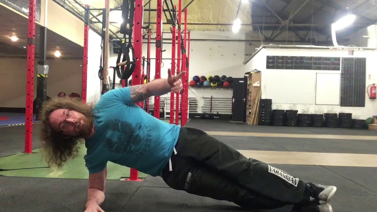 Side plank leg lift test - YouTube