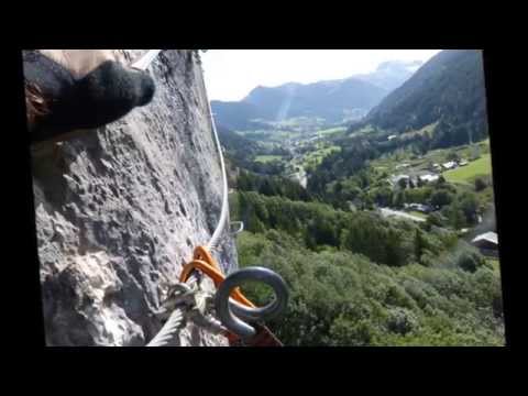Via ferrata des Saix de Miolène à La Chapelle d' Abondance - YouTube