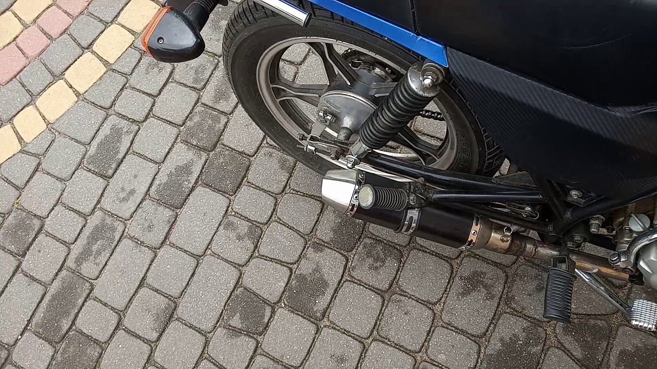 Romet K125 + Akrapovic 380mm - YouTube