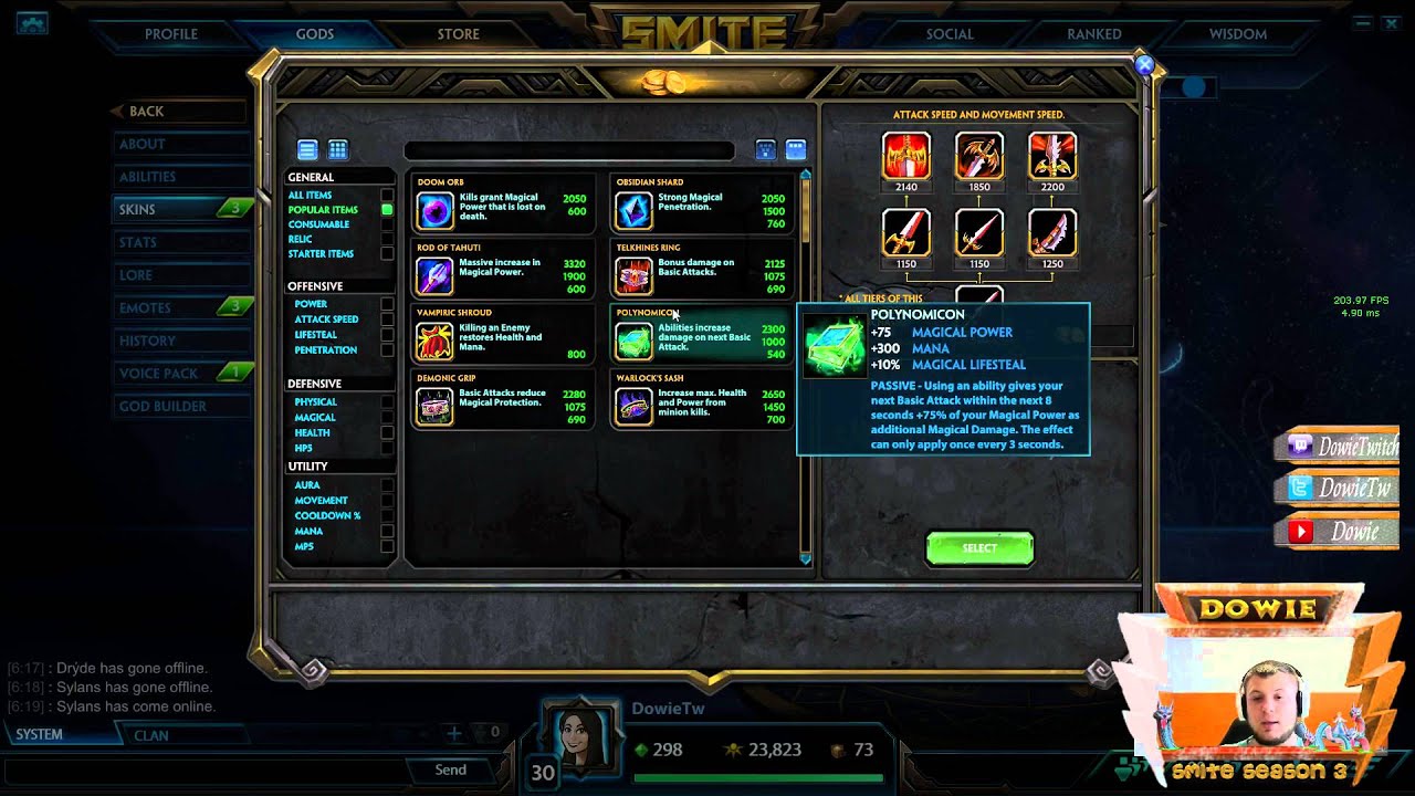 SMITE | Builds Season 3 #2 | Chronos mid - YouTube