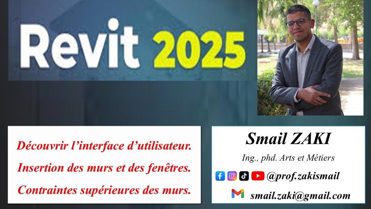 REVIT 2025: DÉCOUVRIR L’INTERFACE D’UTILISATEUR. - YouTube