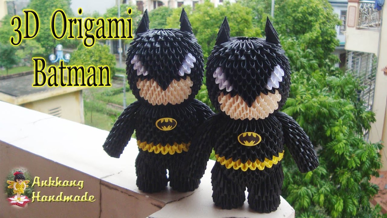 3D ORIGAMI BATMAN COLLECTION| PAPER BATMAN COLLECTION - YouTube