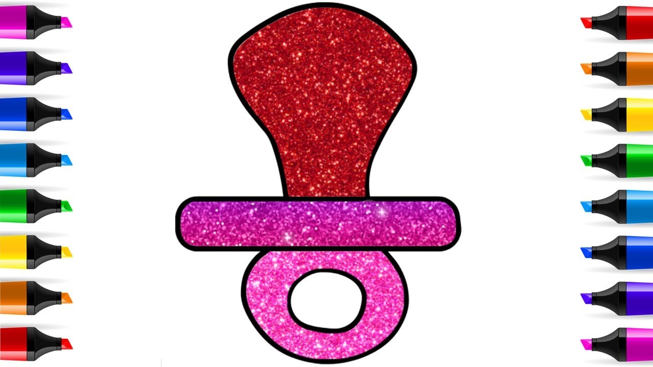 Glitter Colors for Drawing for Kids Step Step Full Video | Drawing ...