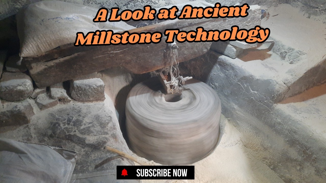 Grinding Wheat with Water: A Look at Ancient Millstone Technology - YouTube