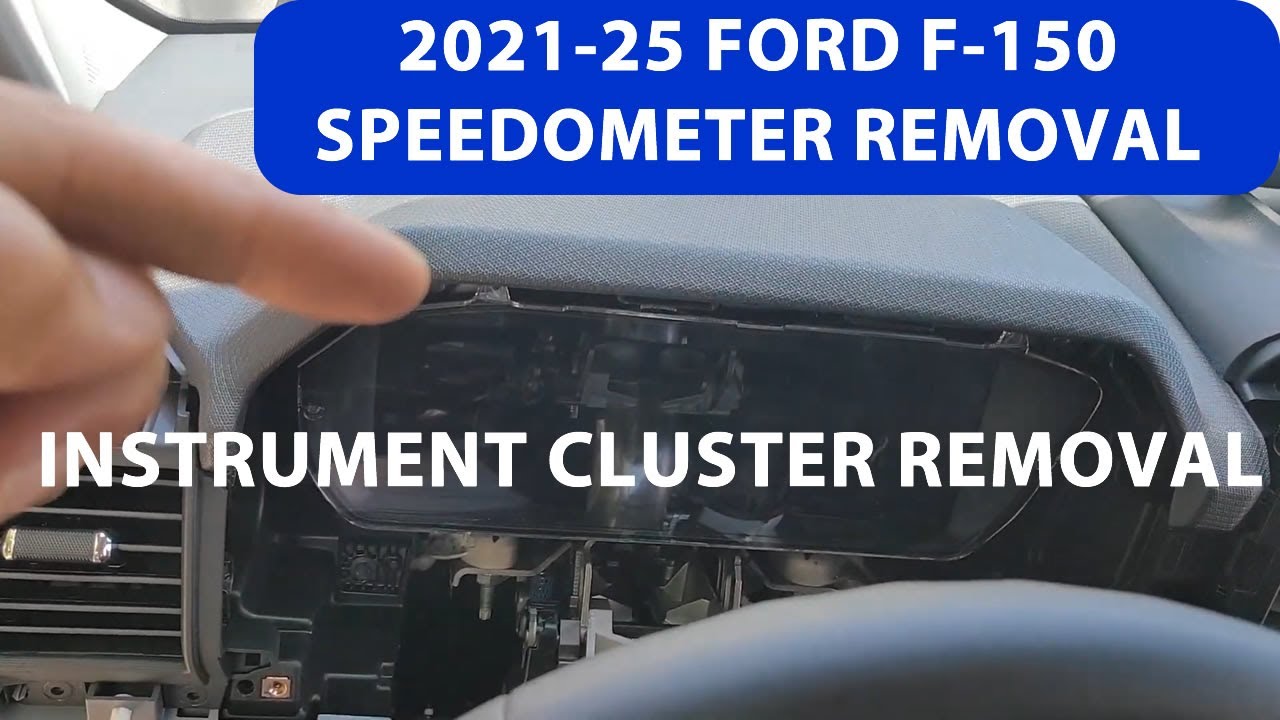 How To Remove 2021-2025 Ford F-150 Speedometer / Instrument Cluster ...